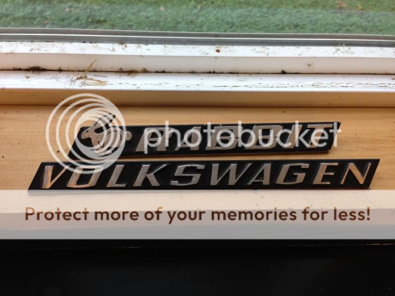 FS: OEM Swallowtail Mk1 badges, metal, perfect shape "Volkswagen ...