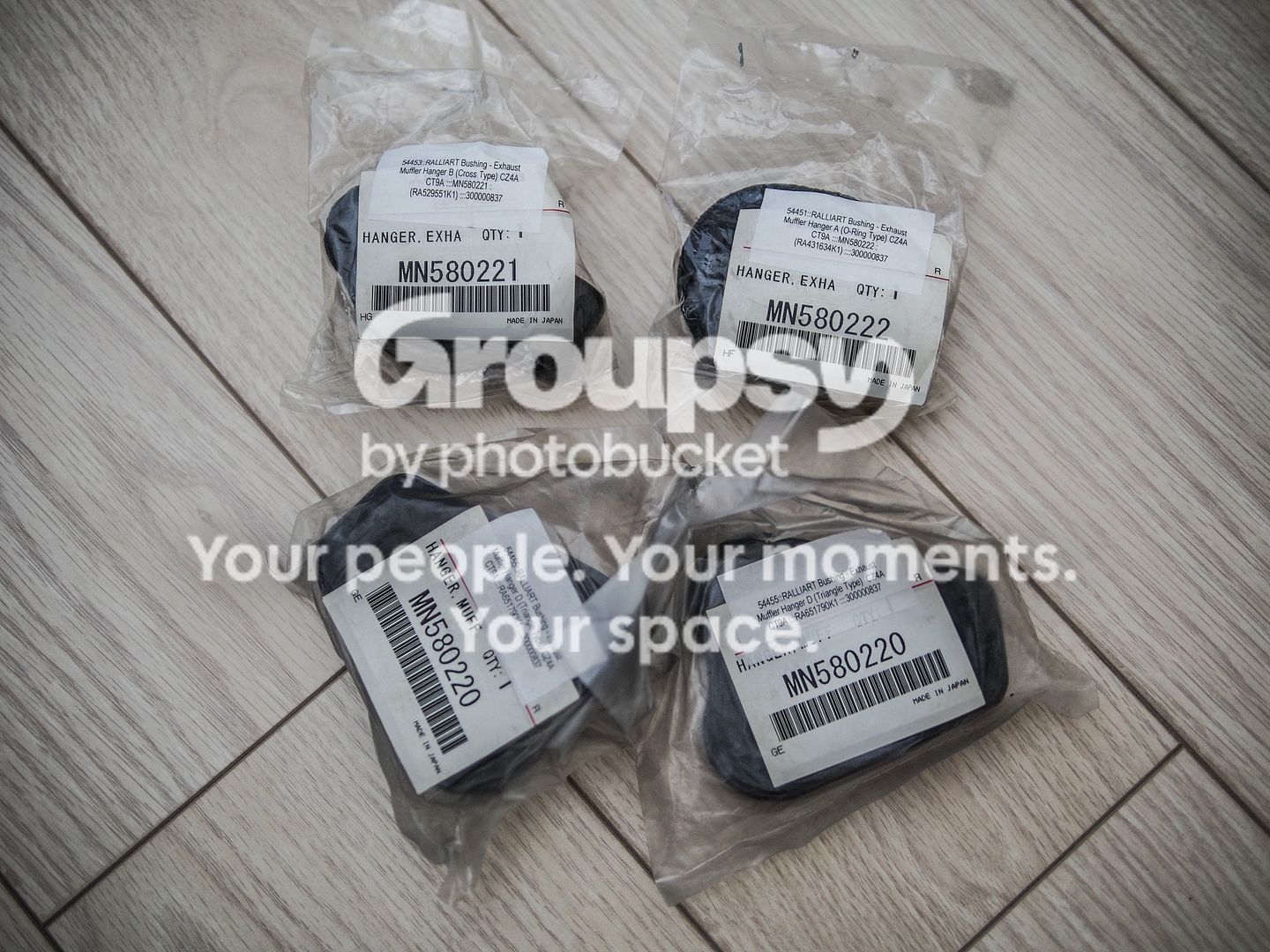 New pickup: Ralliart Group N exhaust hanger bushings | Mitsubishi ...