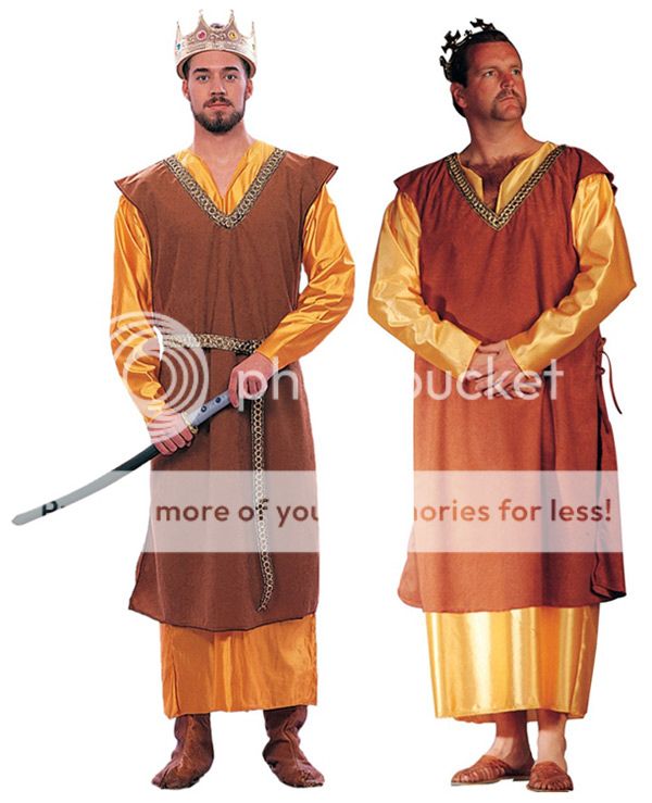 RENAISSANCE MEDIEVAL KING ADULT MEN'S HALLOWEEN COSTUME Fancy Dress ...