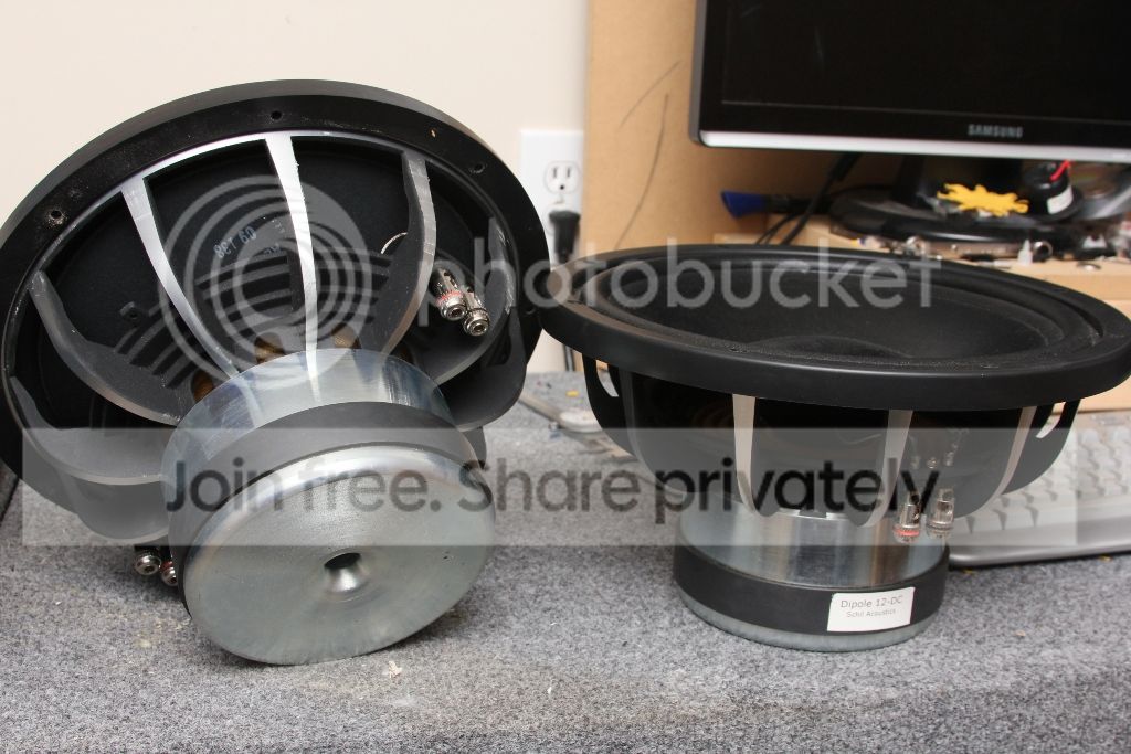 FS: (2) Custom Acoustic Elegance Dipole 12 Subwoofers, (2) SB Acoustics ...